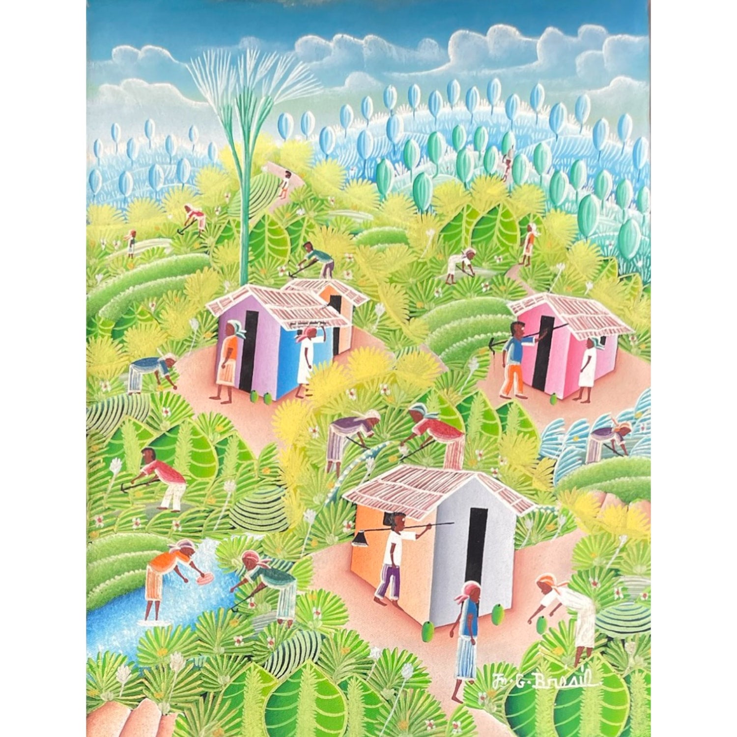 Pastel Pastimes | J. G. Bresil | 12” x 16” | The Haiti Project