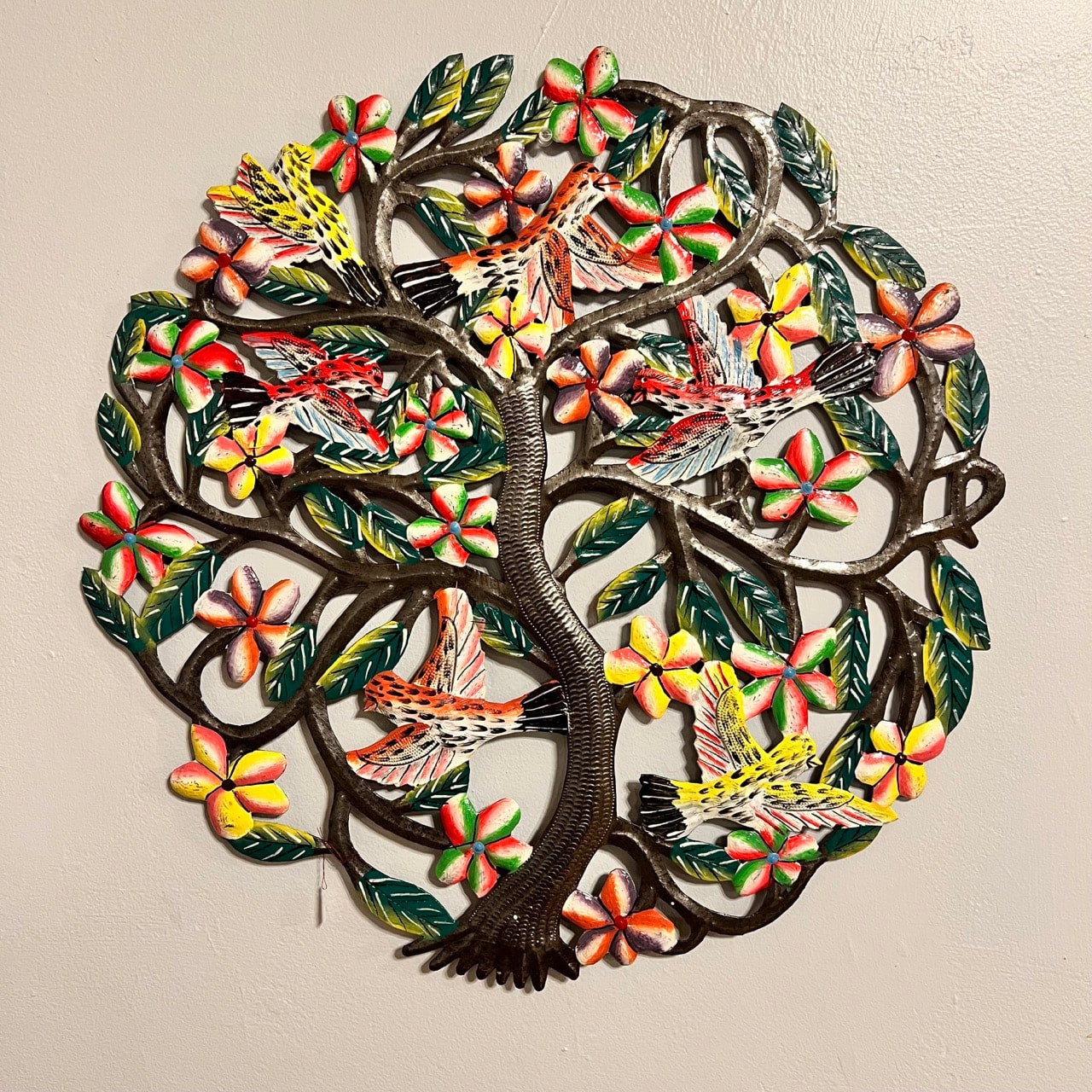 Tree of Life, Floral Tree 22” Painted | R - 5 | Iron-Sculpture | The ...